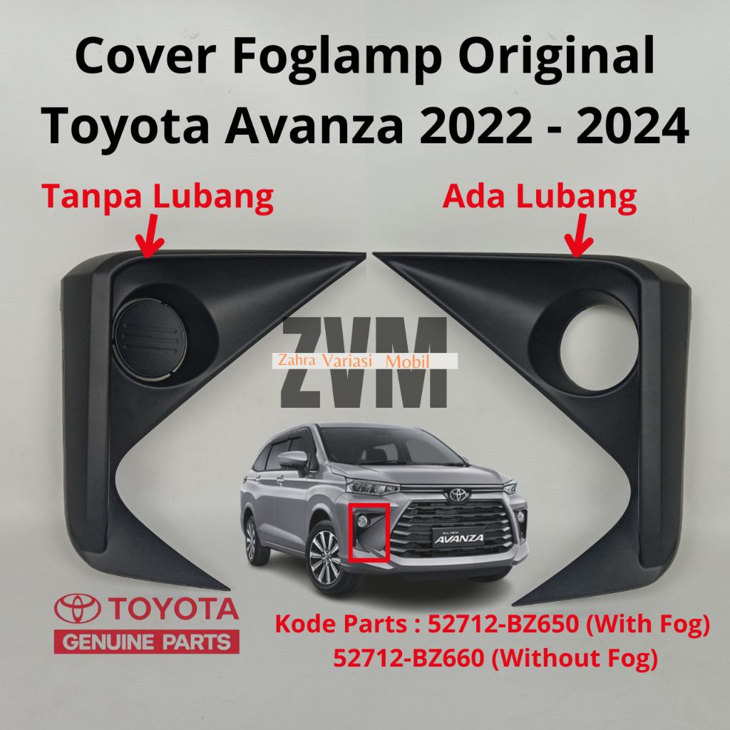 Jual Cover Foglamp original Toyota Avanza 2022 2023 2024 Kode Parts ...