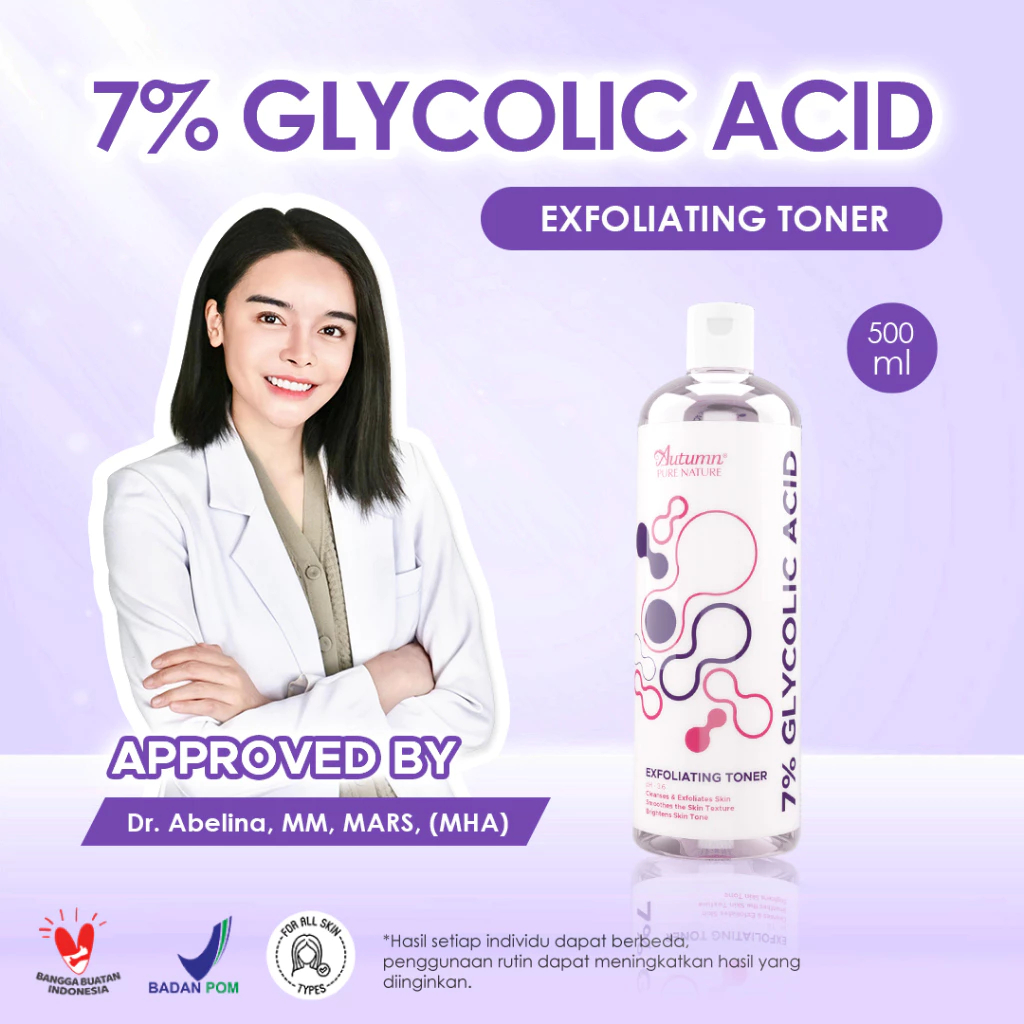 Jual Autumn Glycolic Acid 7% Toning Solution Exfoliating Toner (white ...