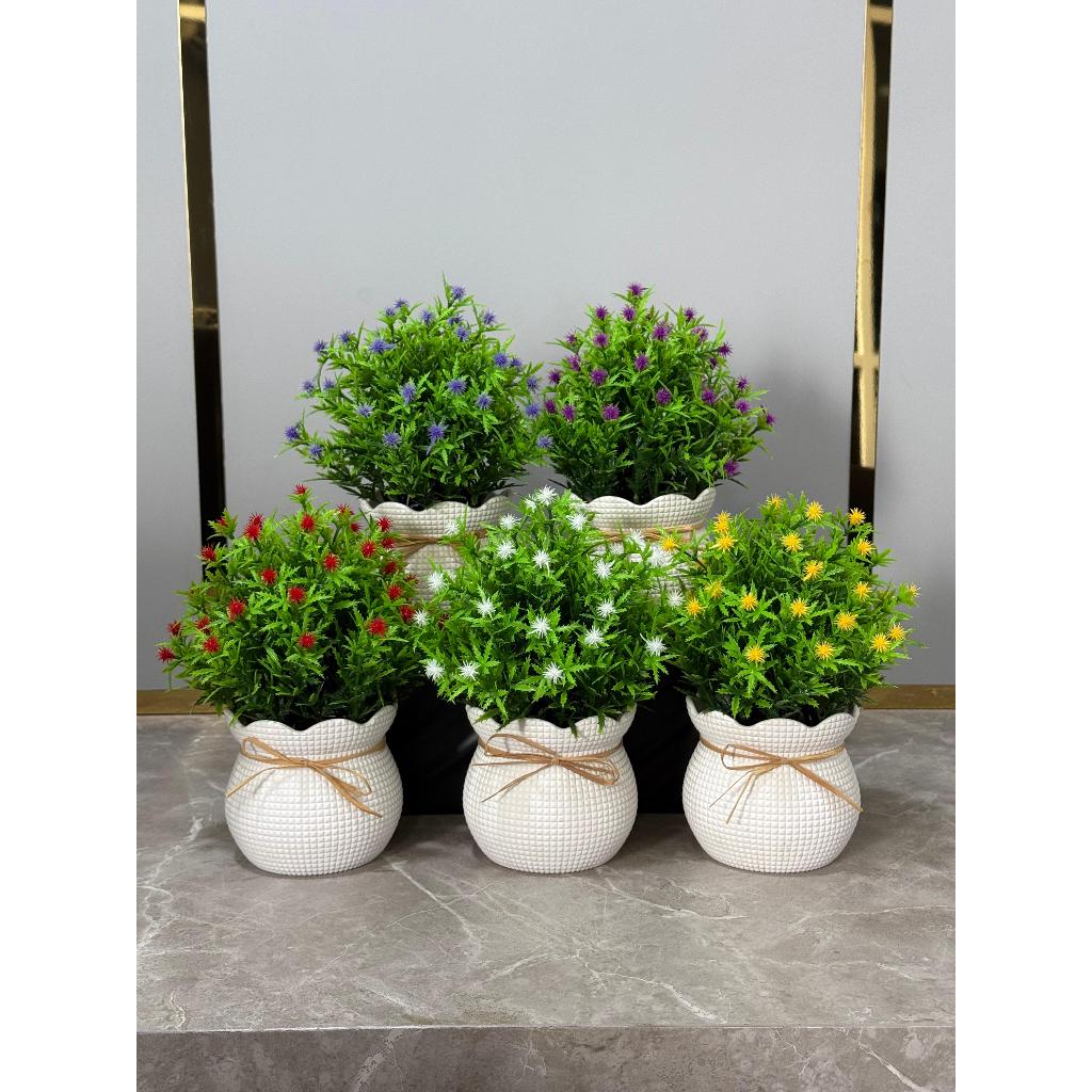 Jual Faux Pot Bunga Palsu Hias Plastik Dekorasi Rumah Artificial Flower ...