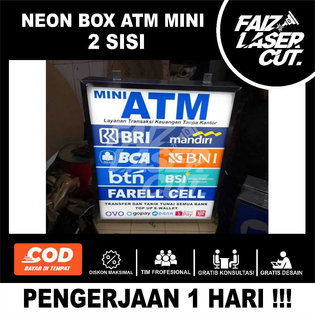 Jual NEON BOX MINI ATM (CUSTOM DESAIN SESUAI KEINGINAN KALIAN) | Shopee ...