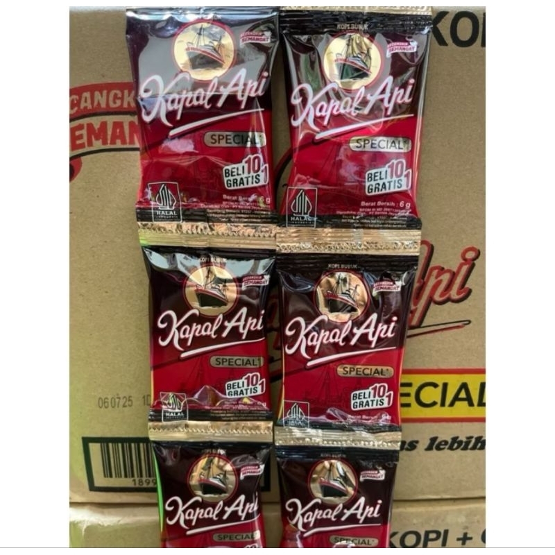 Jual KAPAL API TANPA GULA 6GR RENCENG (ISI 10 SACHET) | Shopee Indonesia