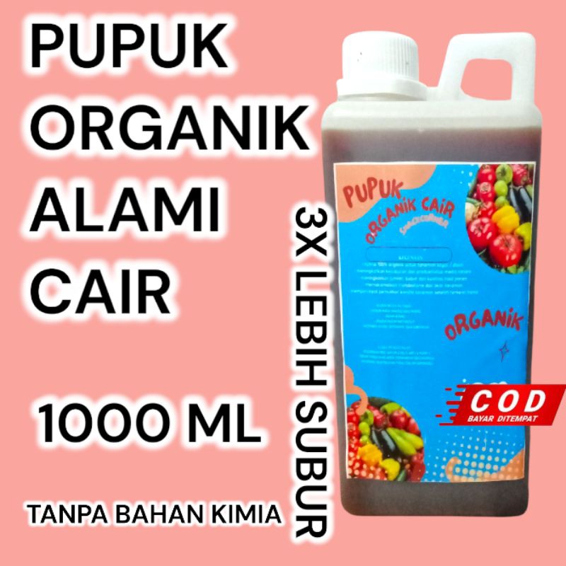 Jual Pupuk Organik Alami Cair Tanpa Bahan Kimia 1000 ML | Shopee Indonesia