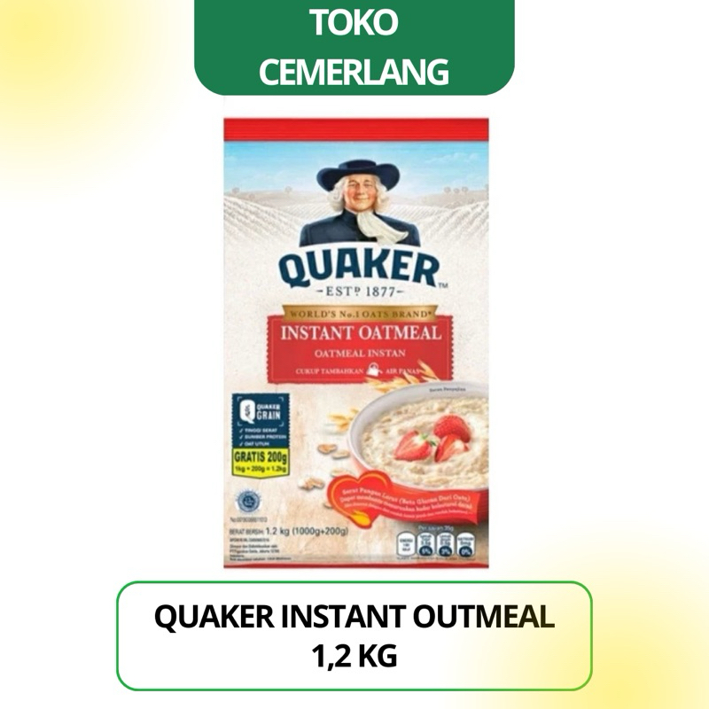 Jual Quaker Instant Oatmeal 1,2 kg | Shopee Indonesia