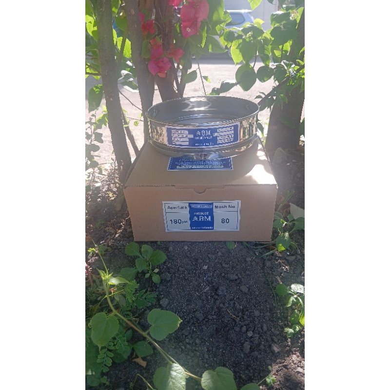 Jual Test Sieve Ayakan Mesh 80 (180 um ) Diameter 20cm Merk ABM ...