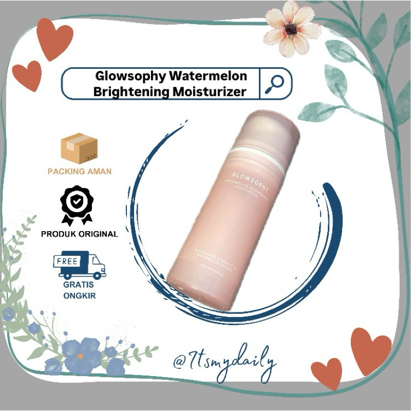 Jual Glowsophy Watermelon Brightening Moisturizer Niacinamide Mugwort ...