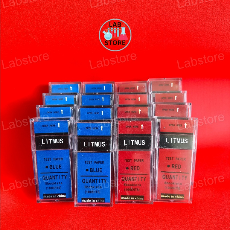 Jual Kertas Lakmus Merah Biru / Litmus RRT PAKET HEMAT 1 Pack Merah + 1 ...
