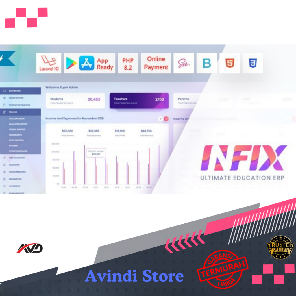 Jual InfixEdu School - School Management System Software | Shopee Indonesia