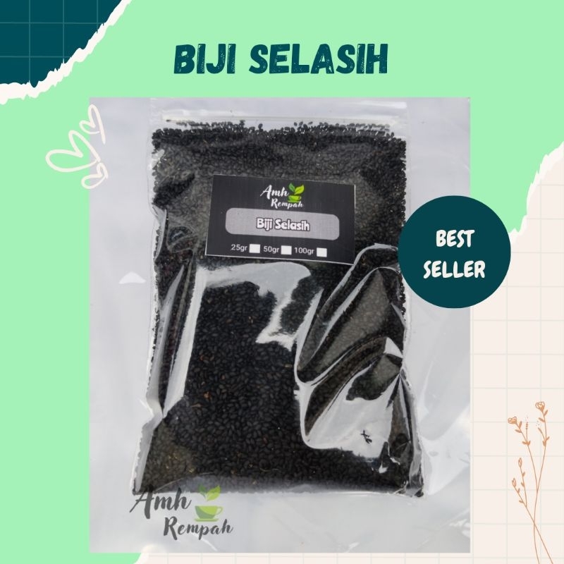Jual Biji Selasih, Selasih Untuk Minuman, Besil Seed Kemasan 100 gram ...