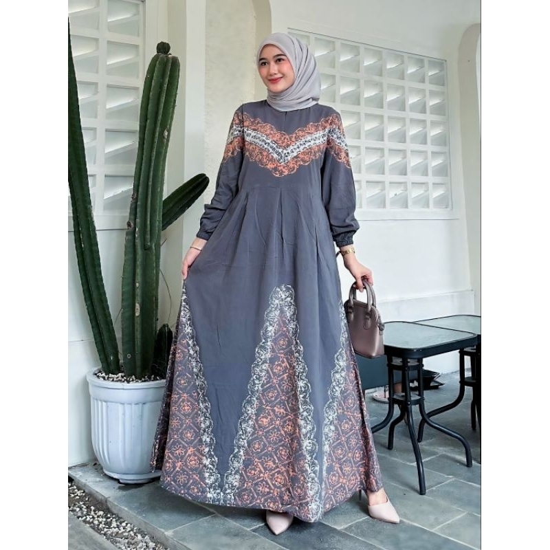 Jual Gamis rayon twill premium ori tebal || Gamis twill ori pekalongan ...