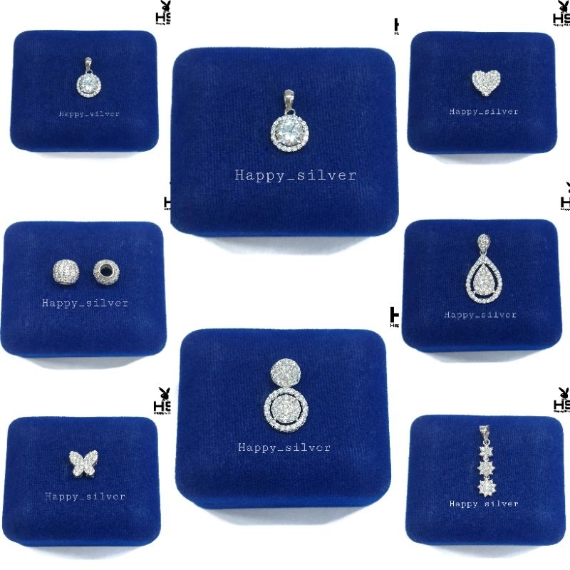 Jual Liontin Perak Asli Silver 925 Lapis Emas Putih Model Liontin ...