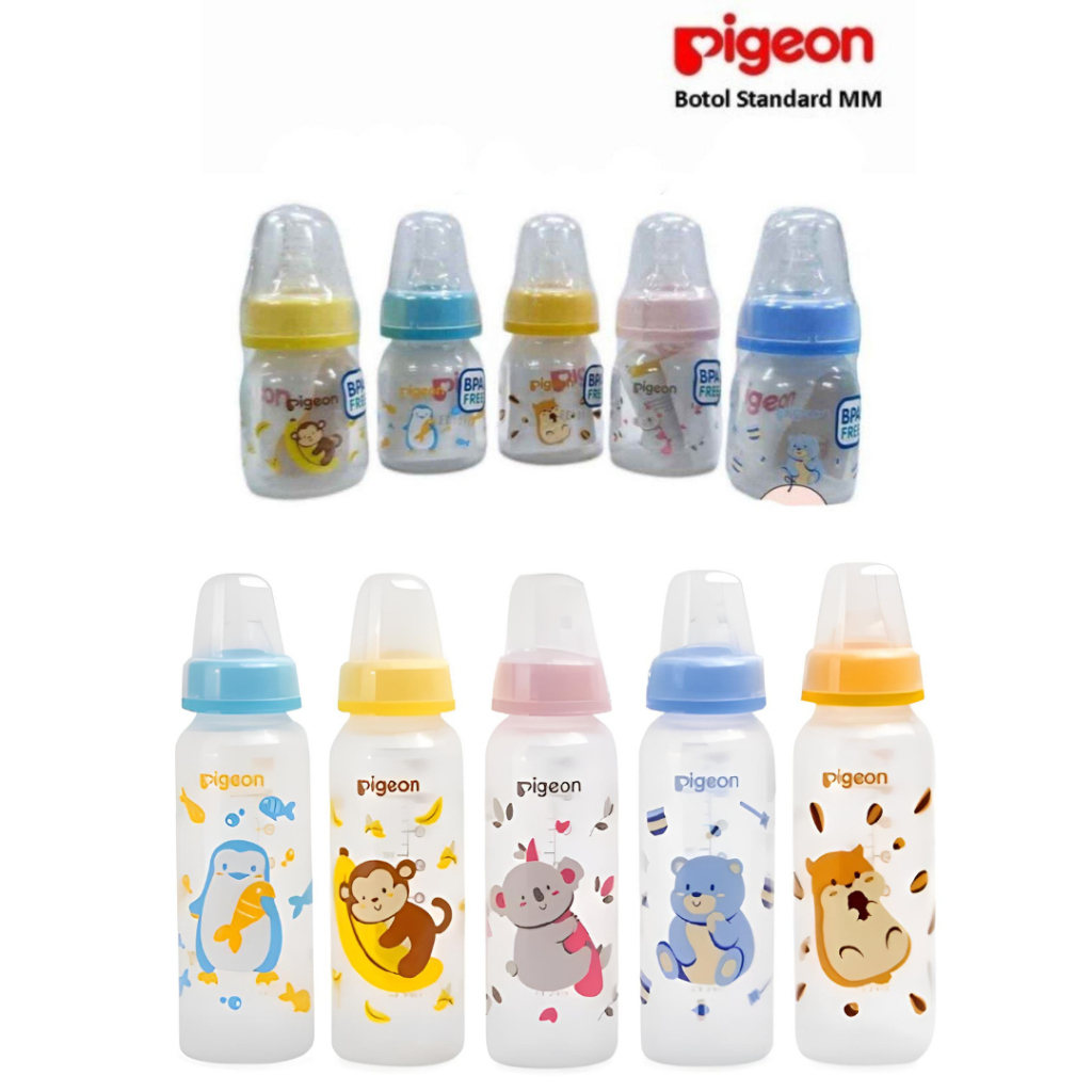 Jual Pigeon Baby Bottle Dot Ulir - PP RP STD MM Dot Ulir 120ml - Botol Susu Bayi | Shopee Indonesia