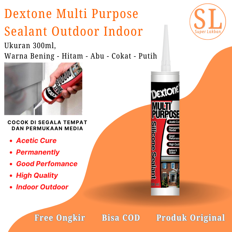 Jual Lem Sealant Dextone Multi Purpose Silicone Sealent Bisa Indoor ...