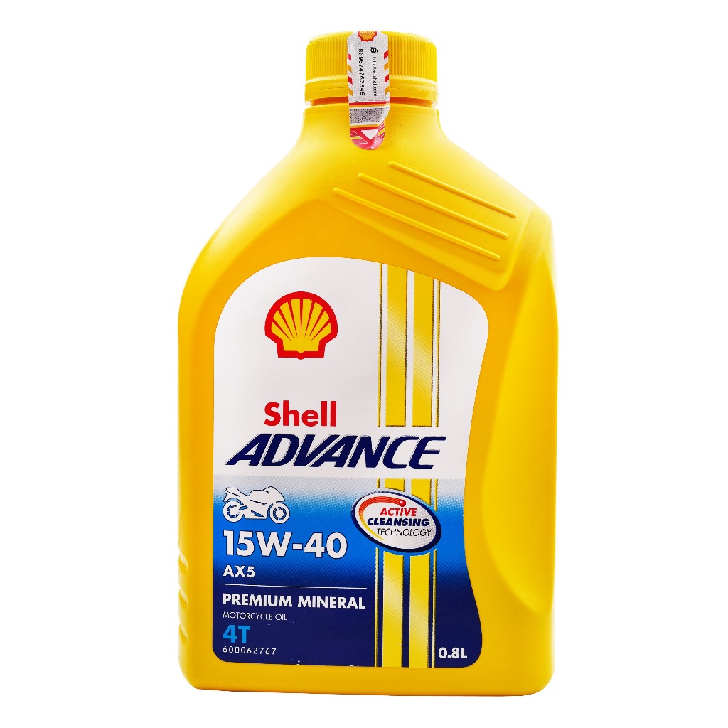 Jual SHELL ADVANCE AX5 4T PREMIUM MINERAL JASO MB SAE 15W-40 | Shopee ...