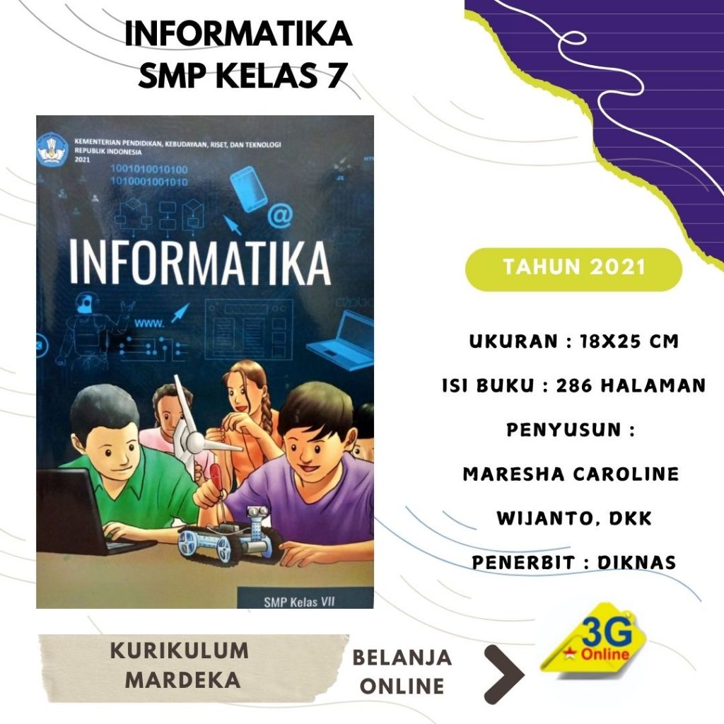 Jual Informatika SMP Kelas 7 - Kurikulum Merdeka | Shopee Indonesia