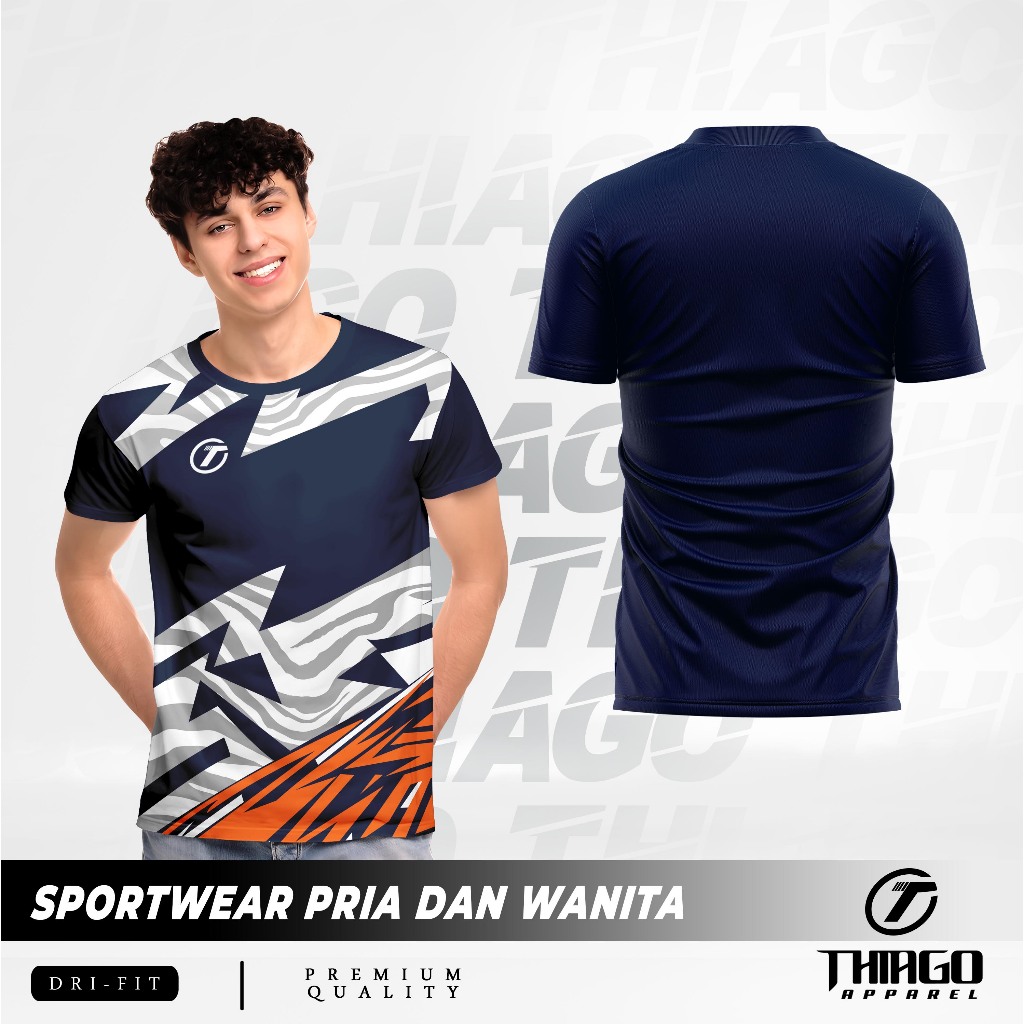Jual PAKAIAN OLAHRAGA PRIA BAJU BADMINTON KAOS BULUTANGKIS BAJU MURAH ...