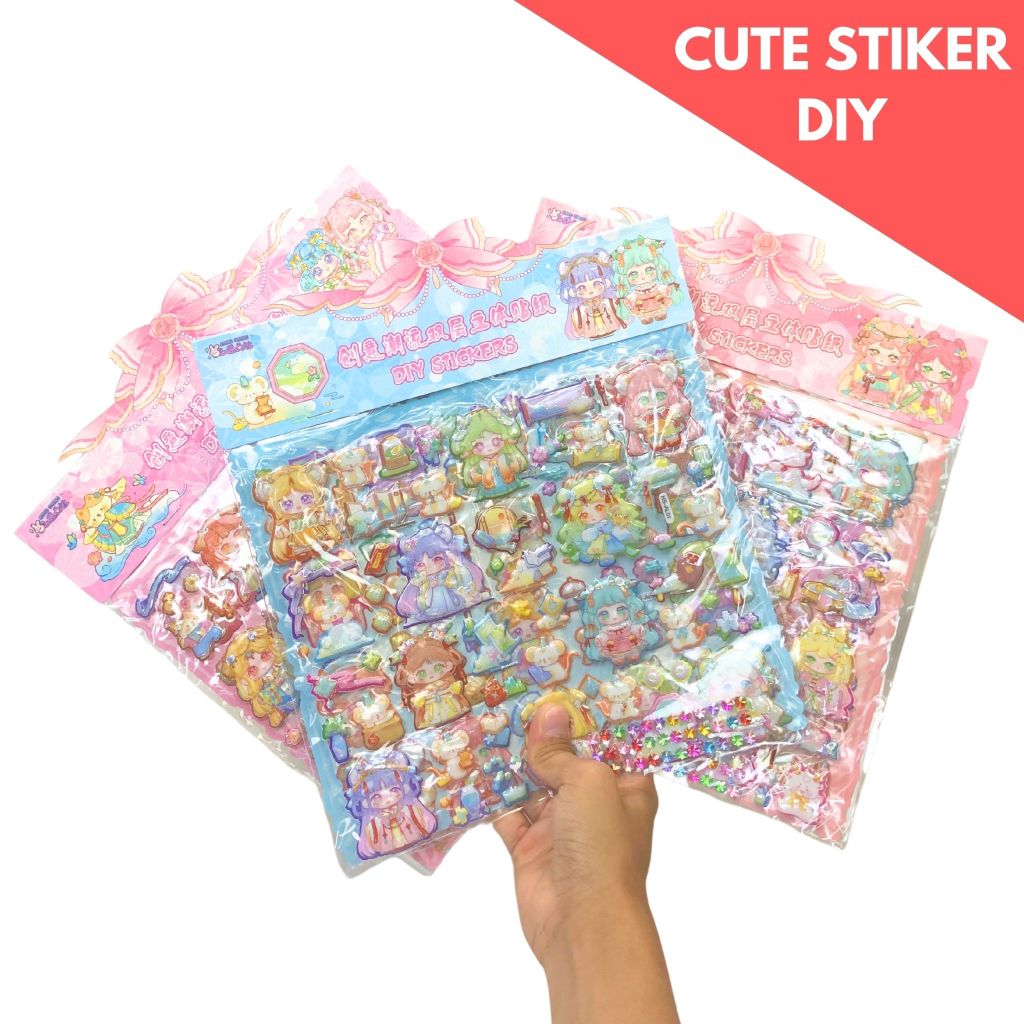 Jual Sticker Jumbo 3D Stiker Timbul Karakter Lucu Anime Stickers Impor ...