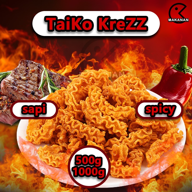 Jual Cemilan Snack makanan Taiko Krezz Guripang 500g/1000g jajanan ...