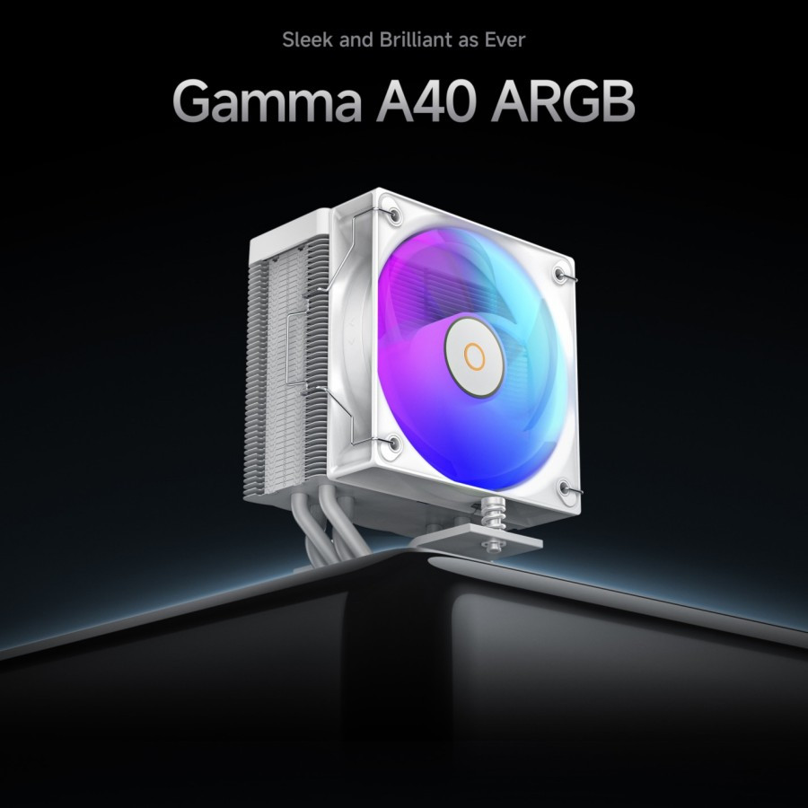 Jual OCYPUS GAMMA A40 WHITE ARGB SINGLE TOWER AIR CPU COOLER PROCESSOR ...