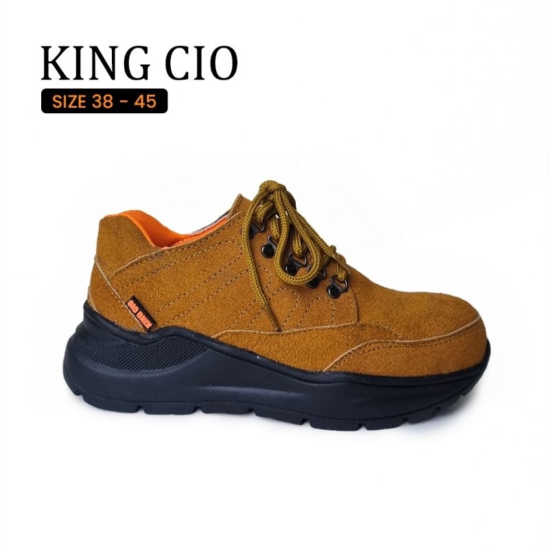 Jual Sepatu safety pria dari kulit suede/kulit sapi | Shopee Indonesia