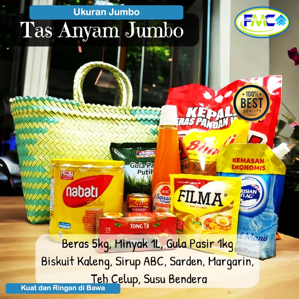 Jual Tas Keranjang Anyaman Tas Belanja Tas Jadul Premium Murah Tas ...