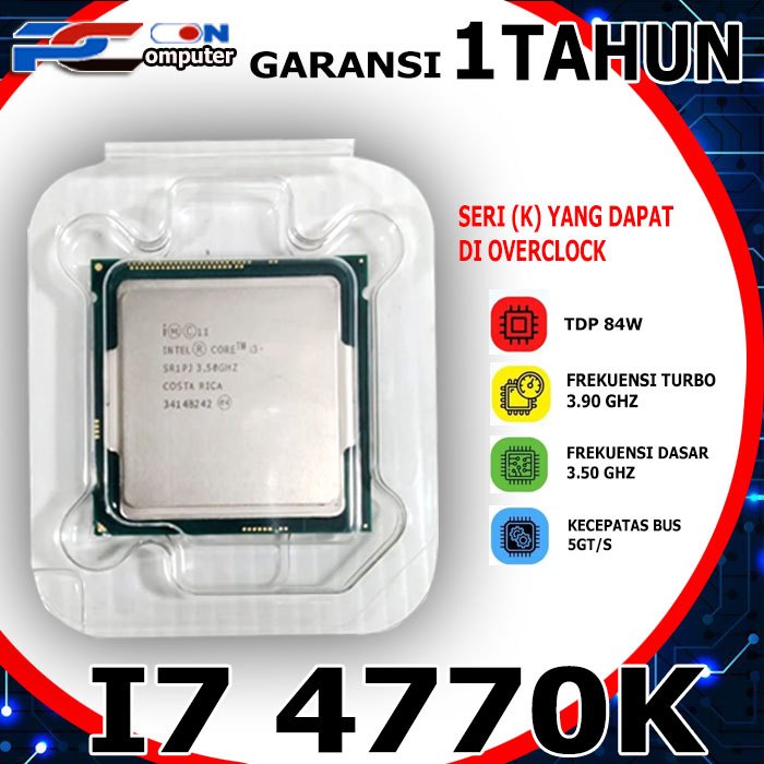 Jual Prosesor Intel Core Lga 1150 i7 4790K / i7 4770k 3,90 GHz | Shopee ...