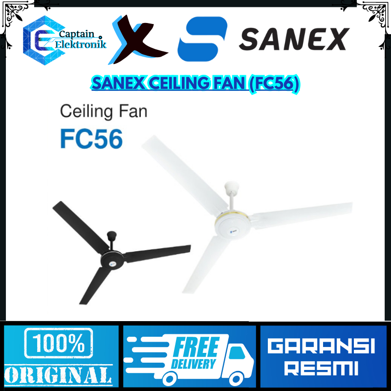 Jual SANEX Kipas Angin Atap Ceiling fan 56 Inch FC56 FC-56 Original ...