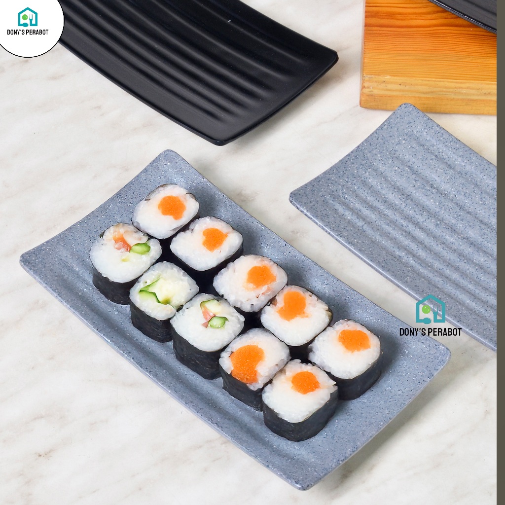 Jual Piring Melamin 100% Asli Persegi Panjang (Motif Granit) Piring ...