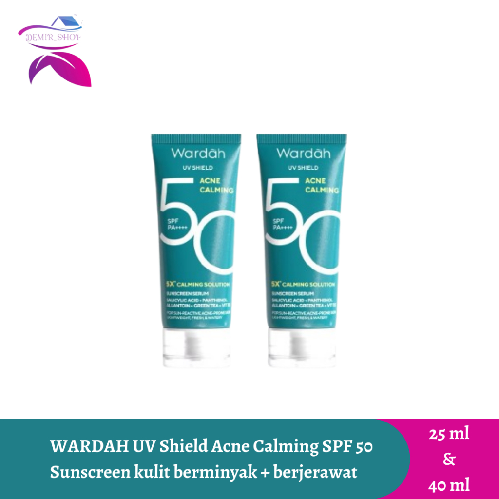 Jual Wardah UV Shield Acne Calming SPF 50 PA++++ Sunscreen Kulit ...