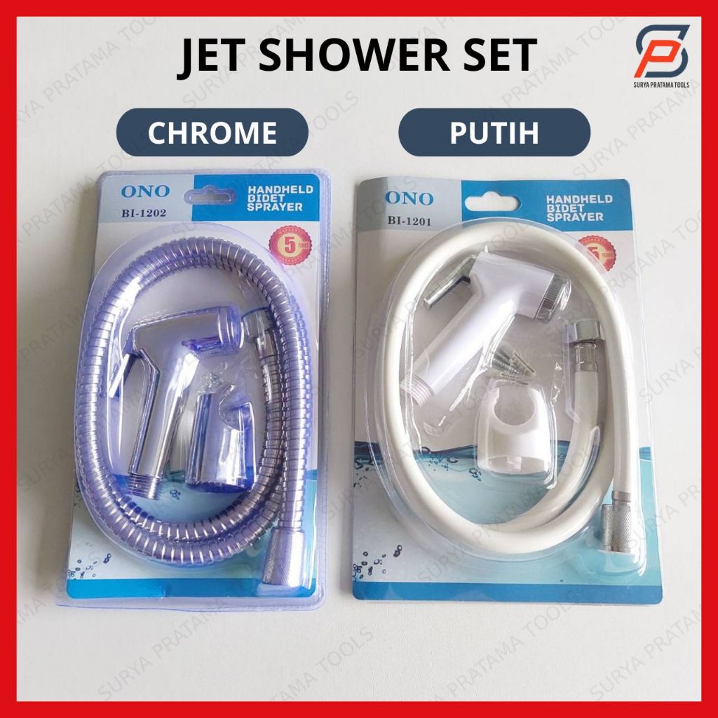 Jual Jet Shower Kloset / Semprotan Cebok / Shower Bidet 1 Set Semprot Toilet Kamar Mandi ...