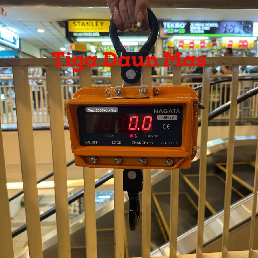 Jual Timbangan Gantung Nagata Digital HB33 2 Ton Crane Scale Nagata ...