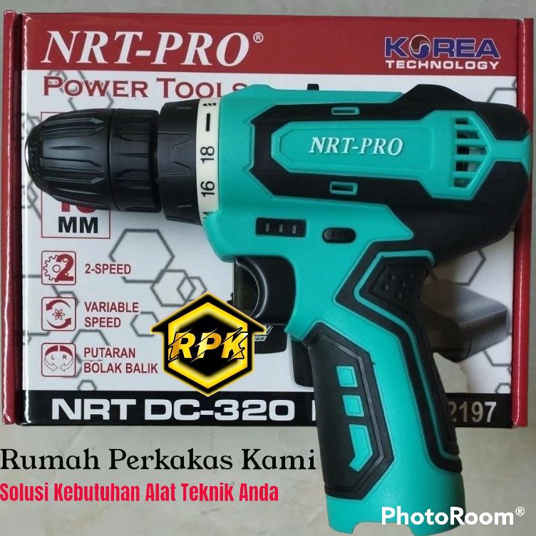 Jual Miliki NRT PRO DC 32 HD UNIT saja PART Bor Cordless Drill 1mm TANPA Baterai Charger 12V 12 ...