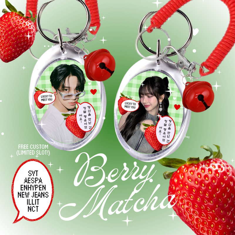 Jual BERRY MATCHA KEYCHAIN - KPOP CUSTOM KEYRING - GANTUNGAN KUNCI ...