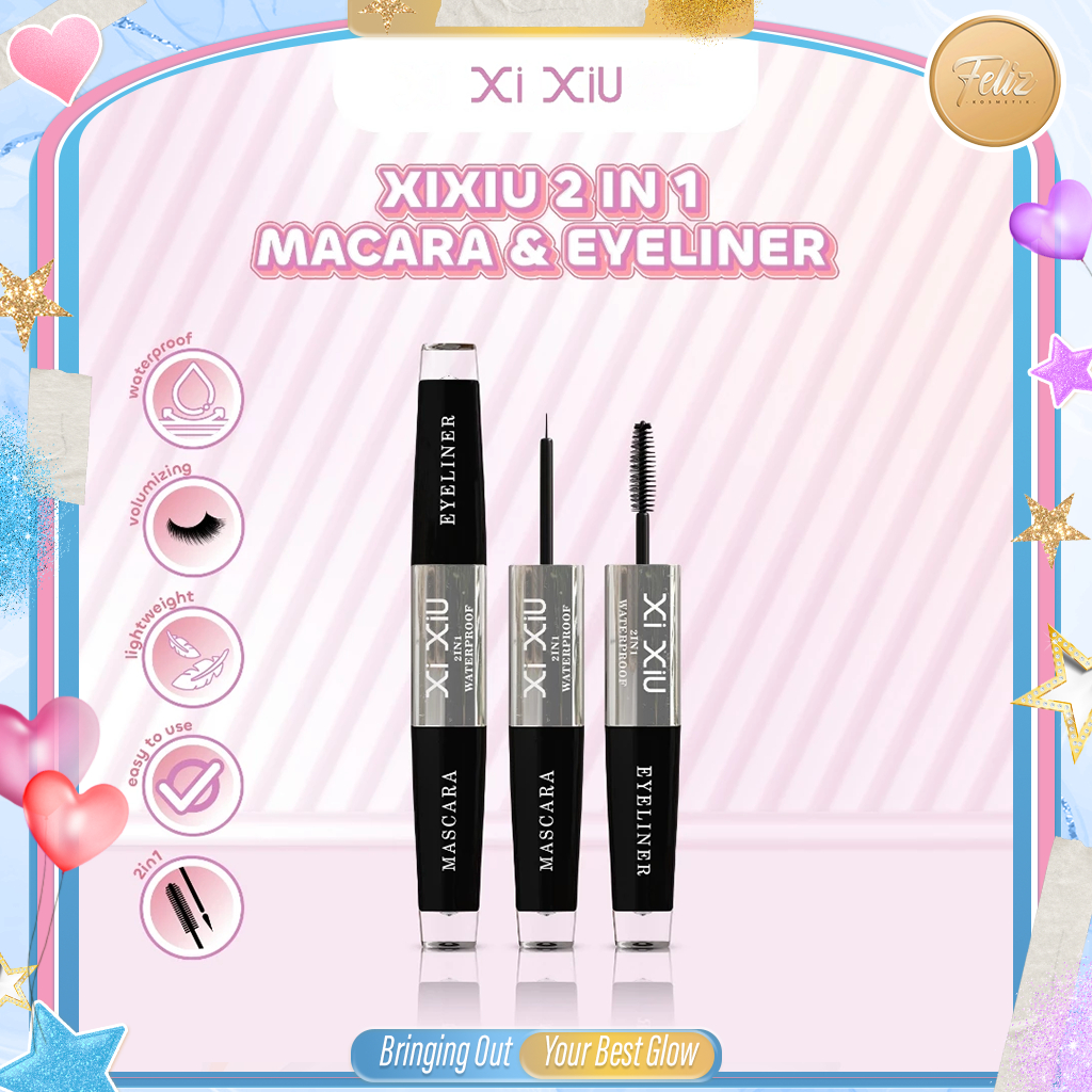 Jual * FELIZ * XI XIU 2 in 1 Mascara & Eyeliner (PUTIH) | Shopee Indonesia