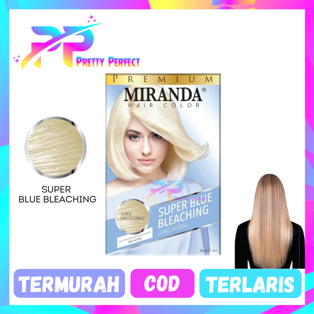 Jual Miranda Hair Color Pastel Series Super Blue Bleaching | Shopee ...