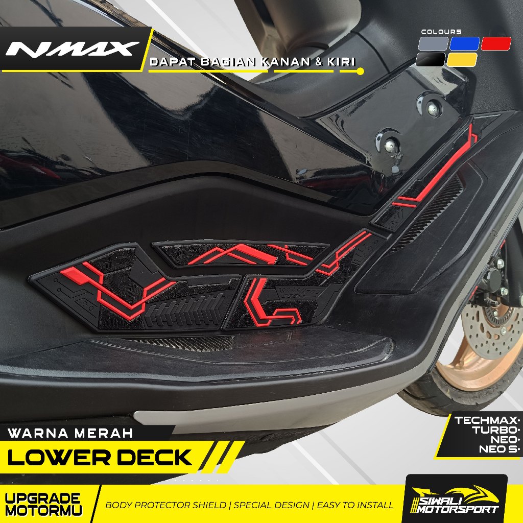 Jual Lower Deck Cover Nmax Turbo Techmax Turbo Neo S Rubber Karet Motor ...