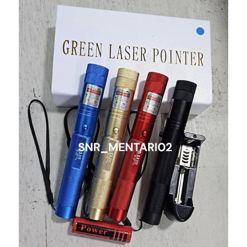 Jual Green Laser Pointer 303/511 Jarak Jauh Hijau Hitam | Shopee Indonesia
