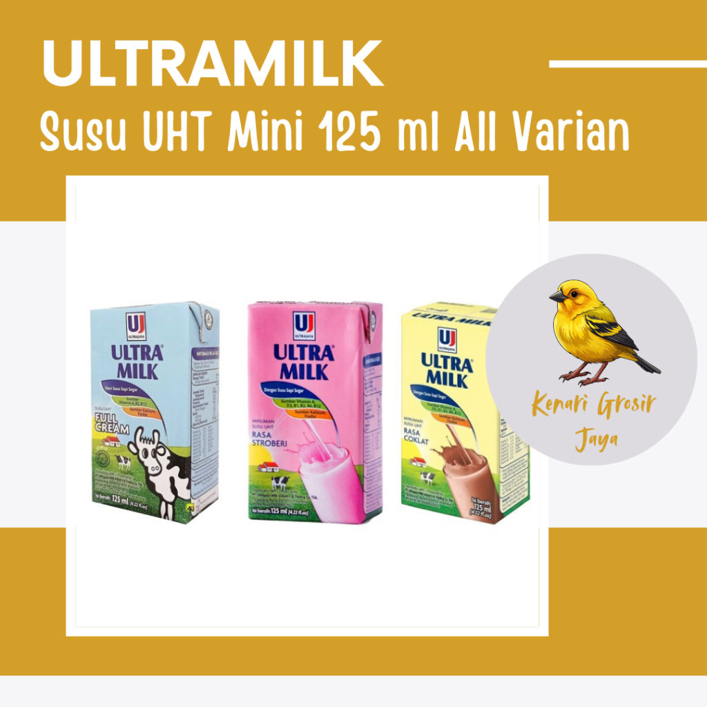 Jual Ultramilk Susu UHT Mini All Varian 125 Ml | Shopee Indonesia