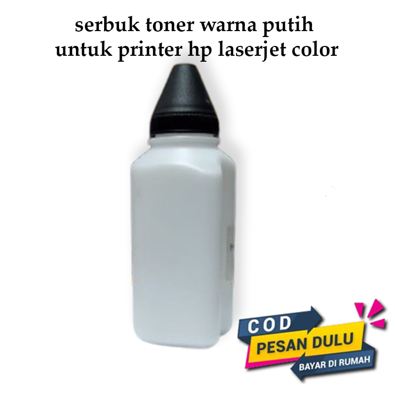 Jual SERBUK TONER PUTIH WHITE TONER 100 GRAM UNTUK PRINTER LASER ...