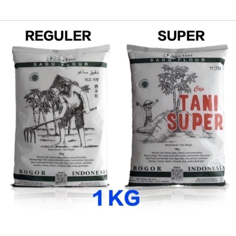 Jual Tepung Sagu cap Tani Super dan Regular 1 Kg | Shopee Indonesia