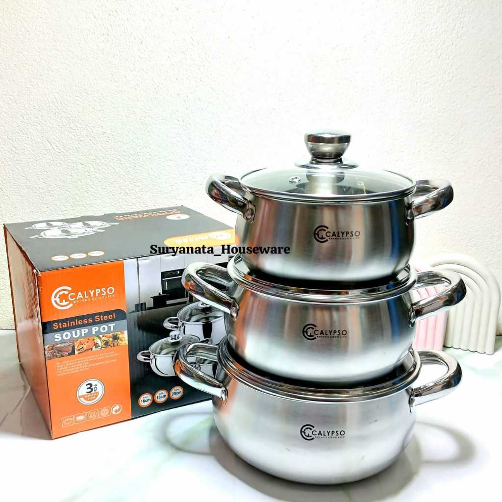 Jual PANCI CALYPSO BULAT 451 / PANCI SUP CALYPSO / PANCI SET ISI 3PCS ...