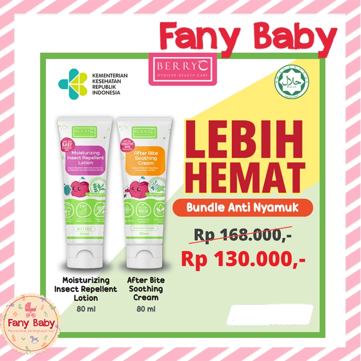 Jual BERRY C AFTER BITE SOOTHING CREAM 80ML + MOISTURIZING INSECT ...