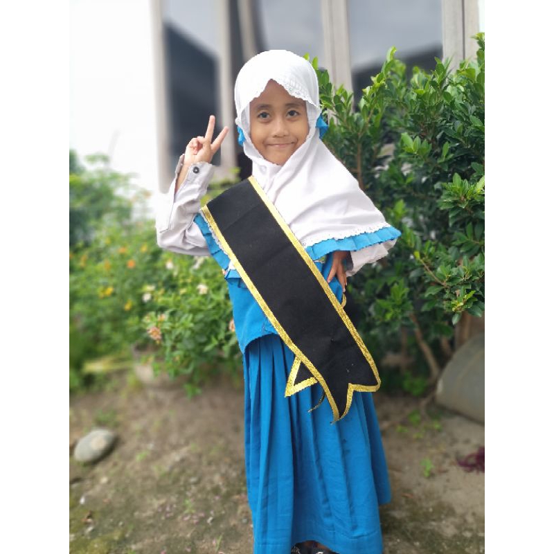 Jual selempang wisuda ukuran anak. selempang wisuda polos | Shopee ...