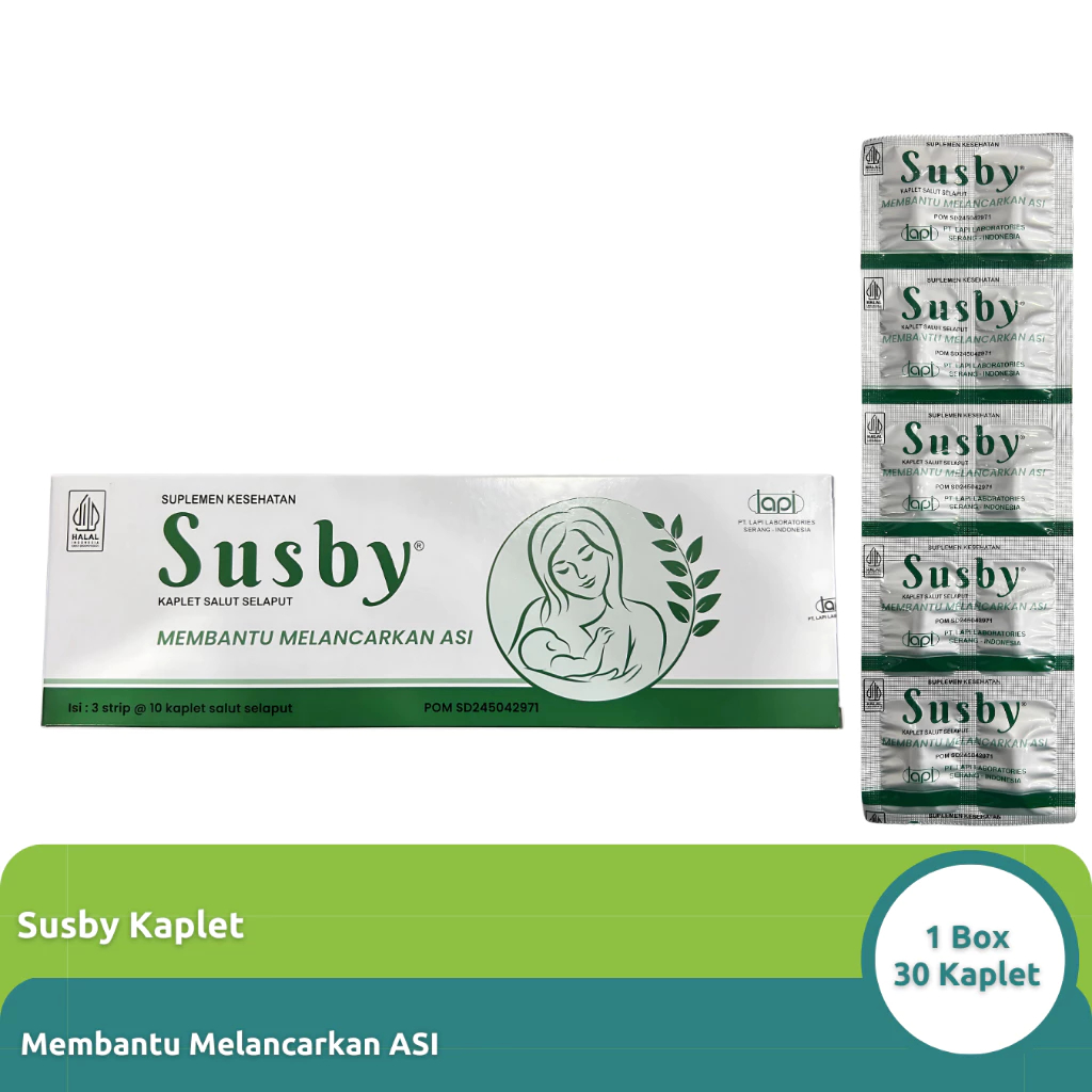 Jual Susby 30 Tablet - Asi Booster Pelancar Asi Ibu Menyusui | Shopee ...