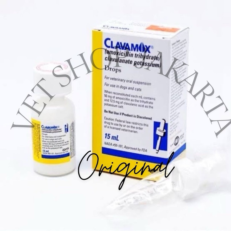 Jual Zoetis Clavamox drops antibiotik kucing anjing | Shopee Indonesia