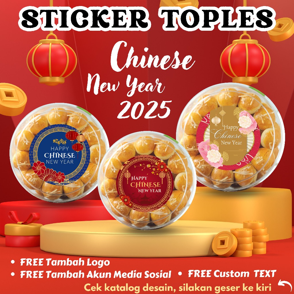 Jual ZEST PRINT| Stiker Imlek, Chinese New Year Sticker Label, Stiker ...