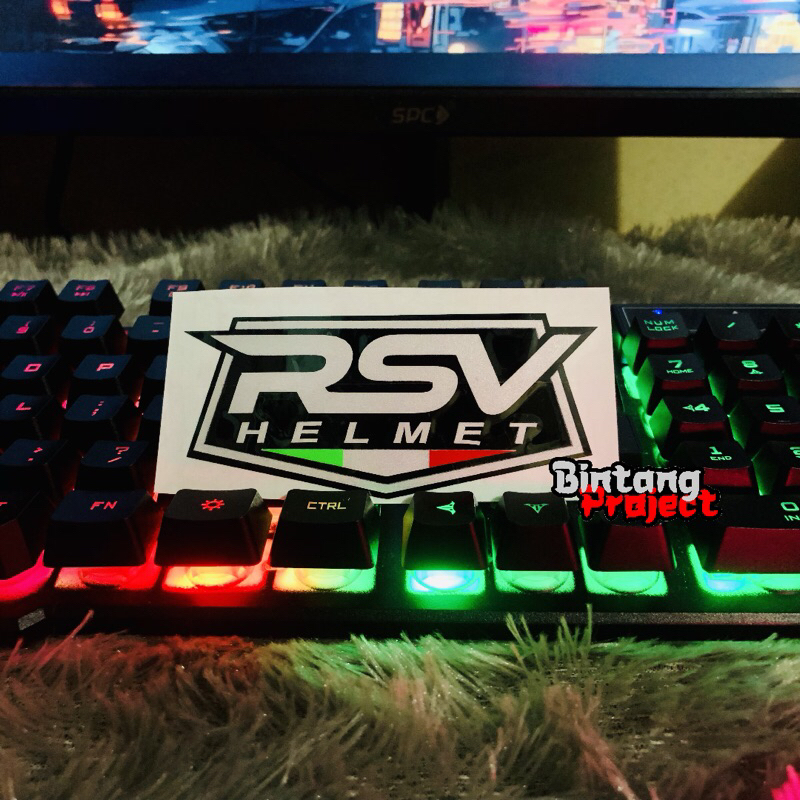 Jual stiker cutting logo rsv sticker helm fullface dan halfface stiker ...
