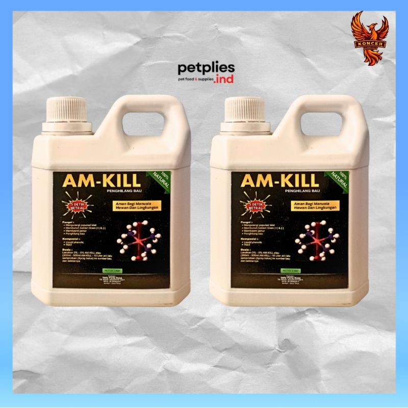 Jual AMKILL 1 LT PENGHILANG BAU DESINFEKTAN AMONIA PEMBERSIH KANDANG HEWAN TERNAK AYAM SAPI ...