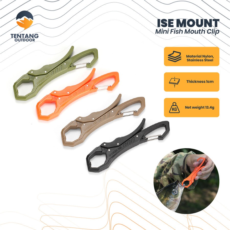 Jual Gantungan Multifungsi ISE MOUNT Outdoor Mini Fish Mouth Buckle ...