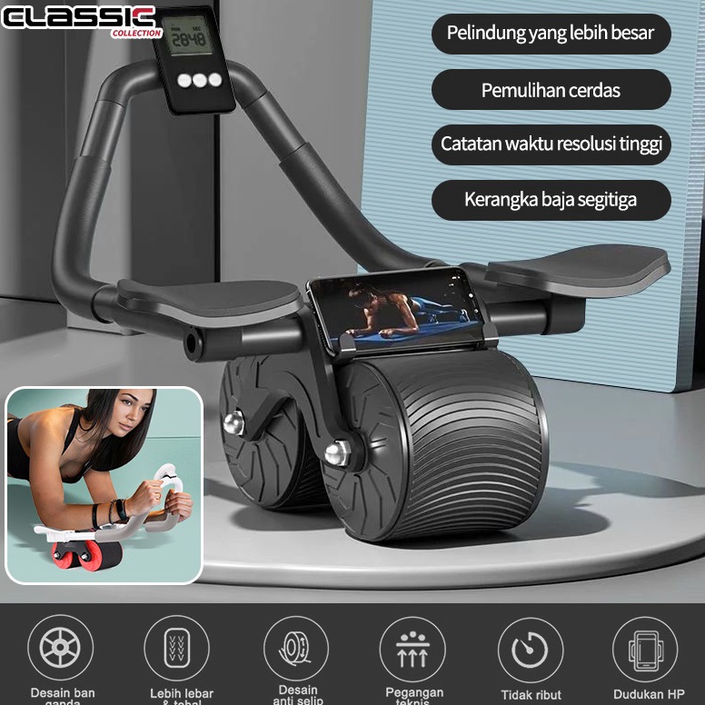 Jual 22READY Alat fitnes Alat perut ramping Roda perut siku rebound Ab ...