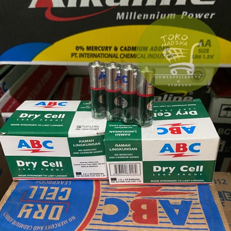 Jual Baterai ABC R6 Hijau | Baterai ABC A2 Hijau | Baterai ABC AA Hijau ...
